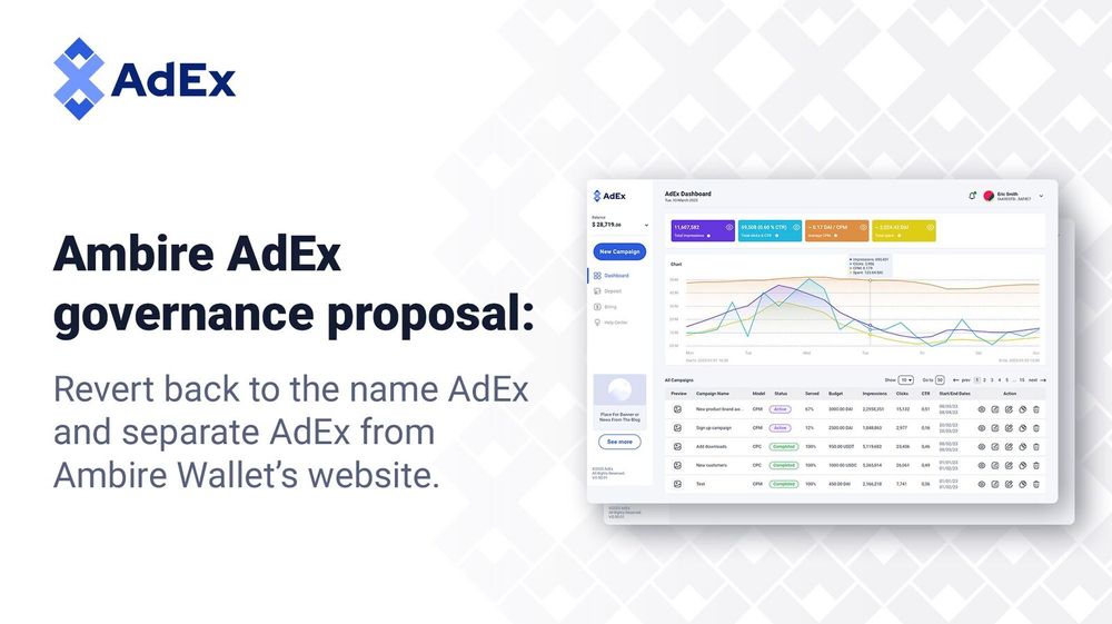 Ambire AdEx Proposal: Revert to AdEx | AdEx Blog